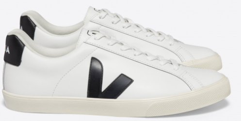 ESPLAR LOGO LEATHER XTR WHITE BLACK | VEJA