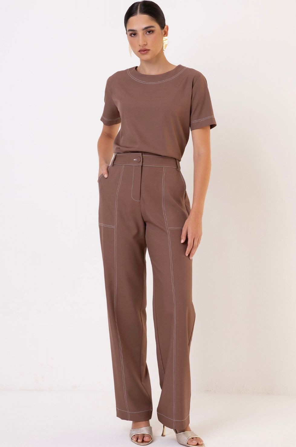 CONJUNTO TATIANA MARROM